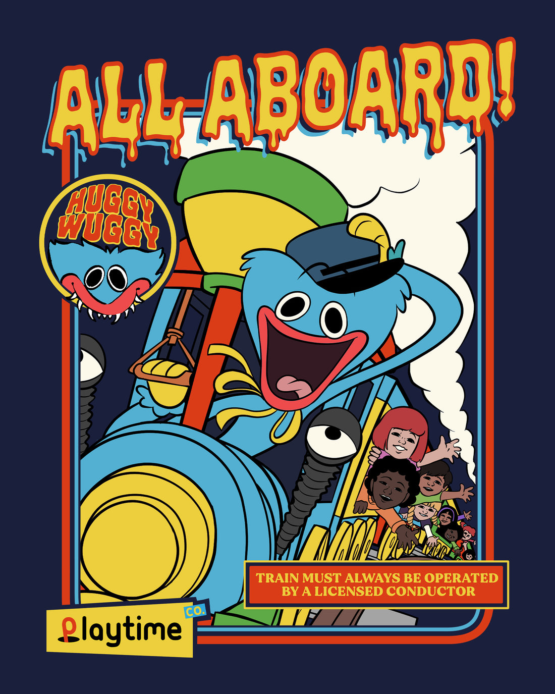 Huggy Wuggy "All Aboard!" Tee – Poppy Playtime Official Store