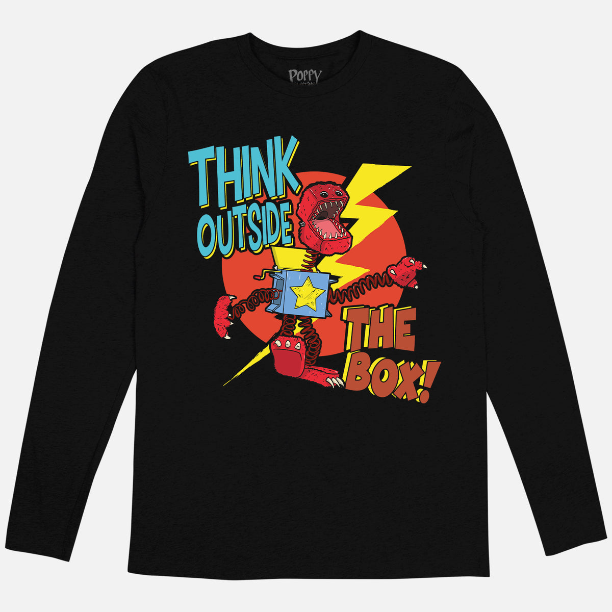 Boxy Boo Think Outside The Box Long Sleeve Tee – Poppy Playtime ...