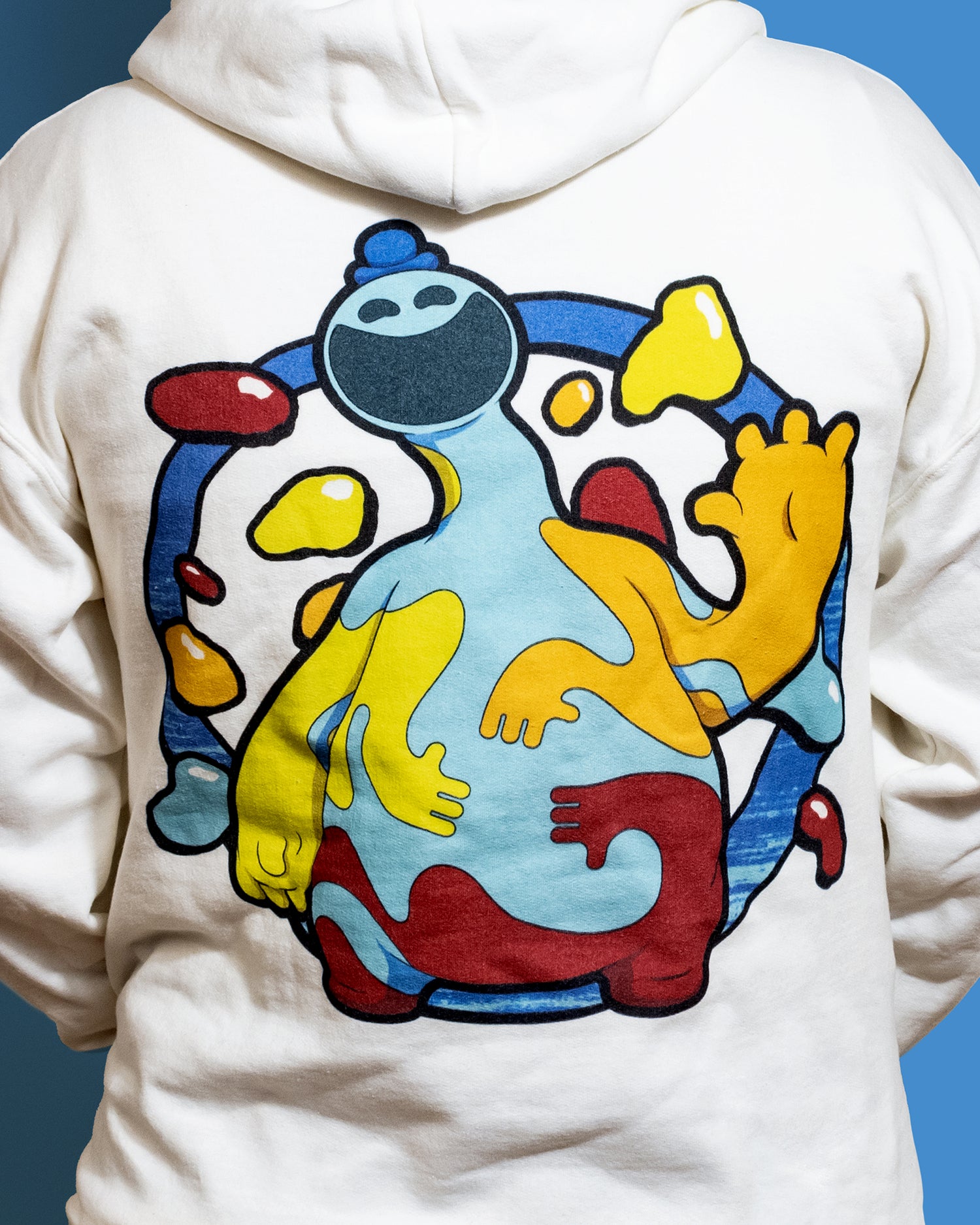 Doey The Doughman White Drawstring Hoodie – Poppy Playtime Official Store