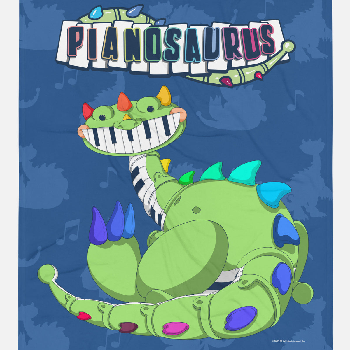 Pianosaurus Blue Throw Blanket – Poppy Playtime Official Store